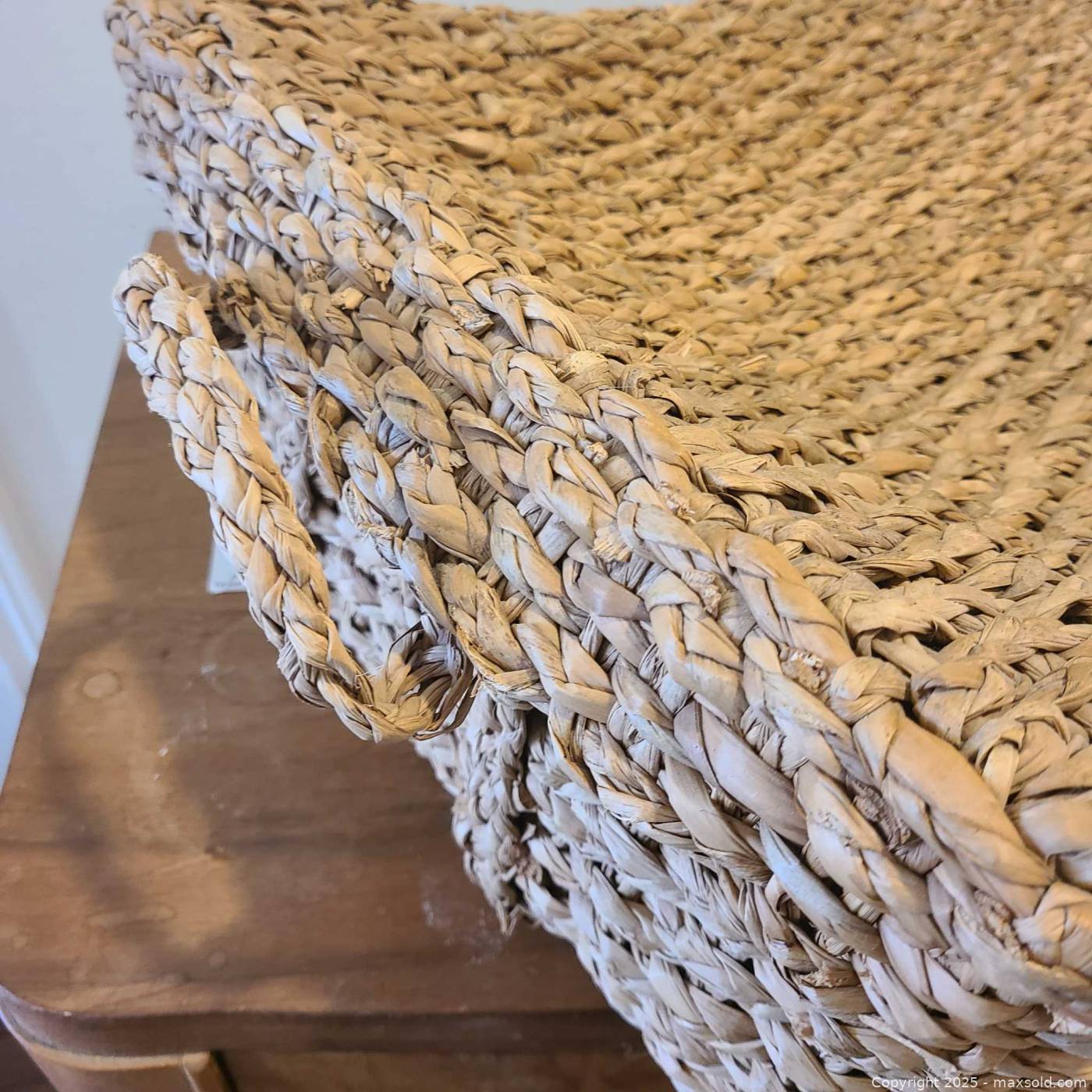 Large woven rectangular storage baskets | Maxsold