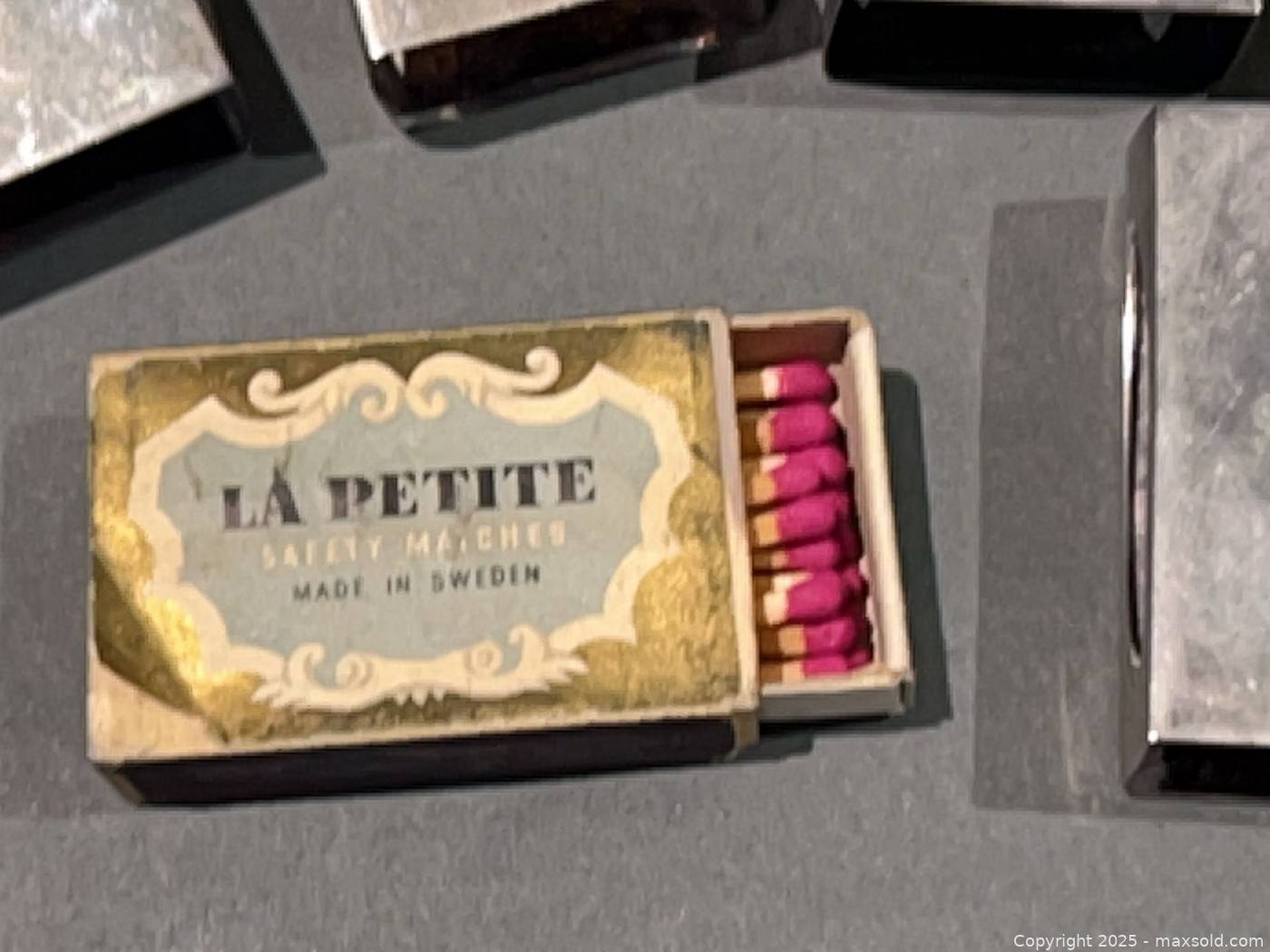Seven antique silver-plate matchbox covers MH | Maxsold