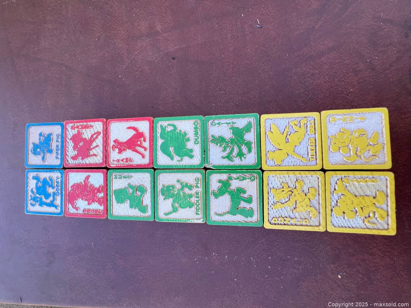 Vintage wooden and Disney picture blocks | Maxsold