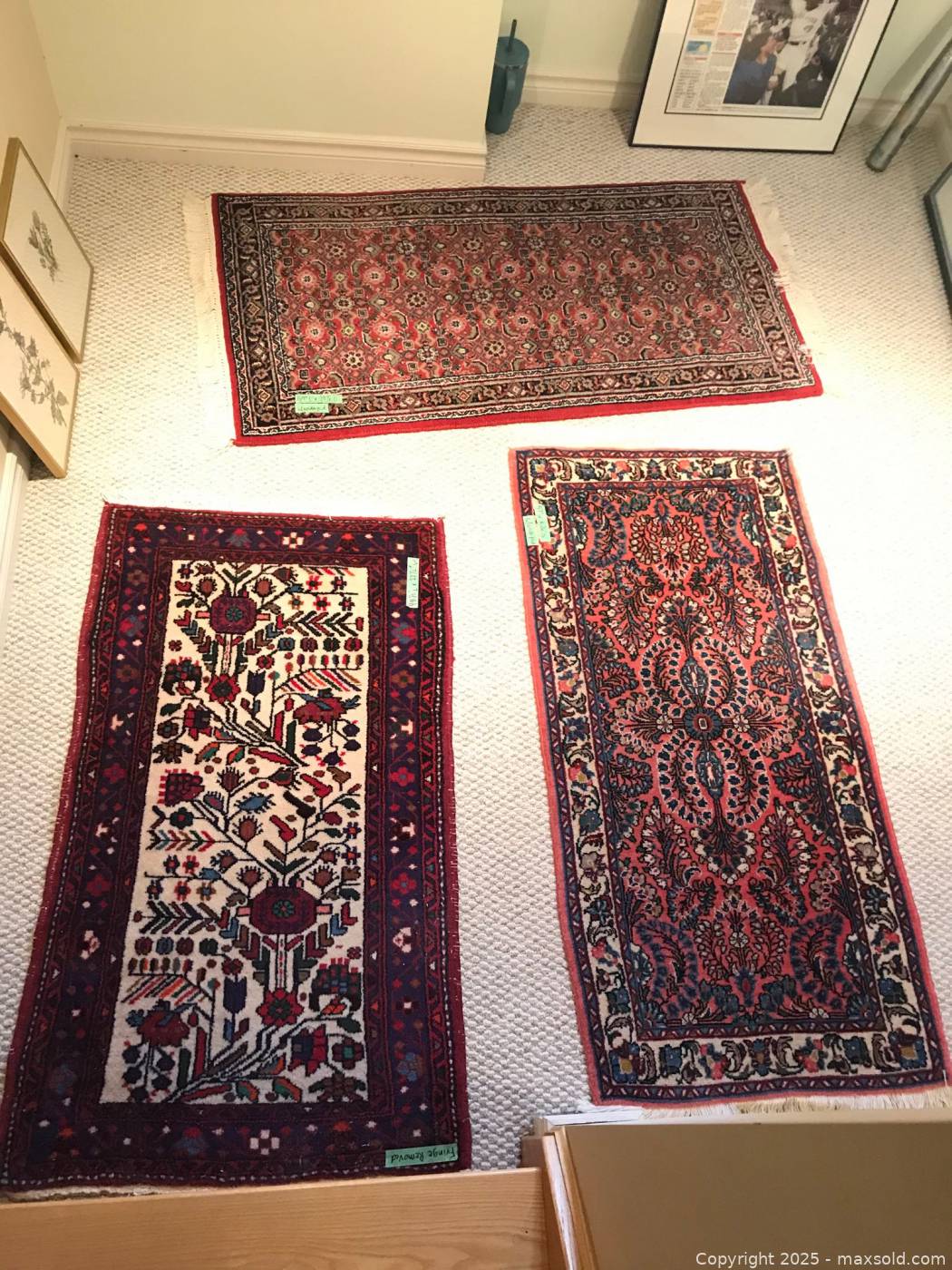 Three oriental-style area rugs | Maxsold