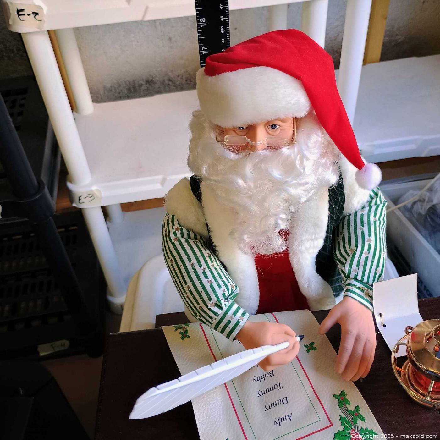 Animated Santa at his Desk figurine with box | Maxsold