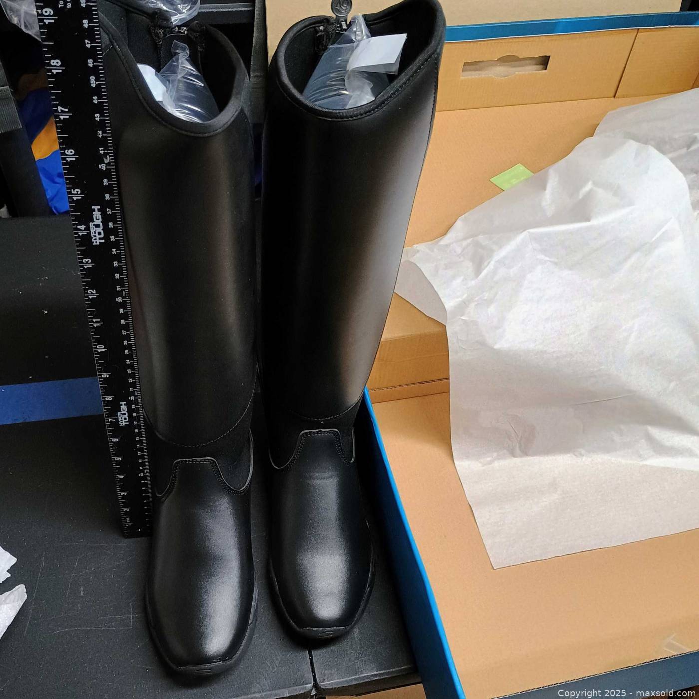 Ovation ladies riding boots size 6 | Maxsold