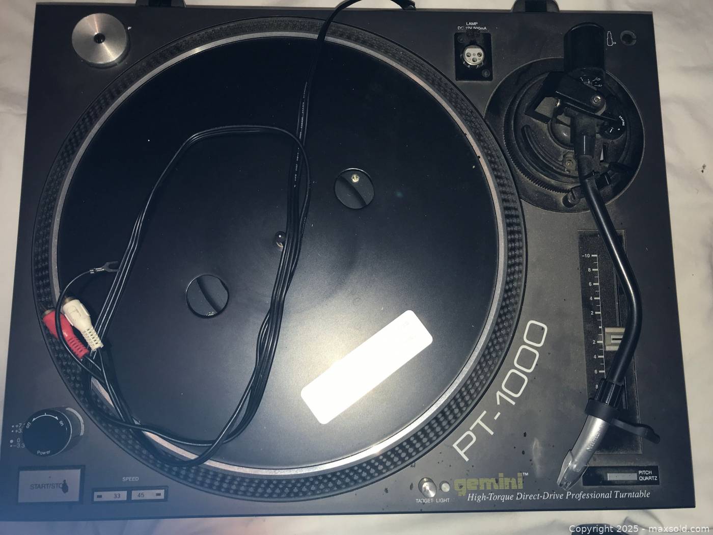 Pair Gemini PT-1000 direct-drive turntables | Maxsold