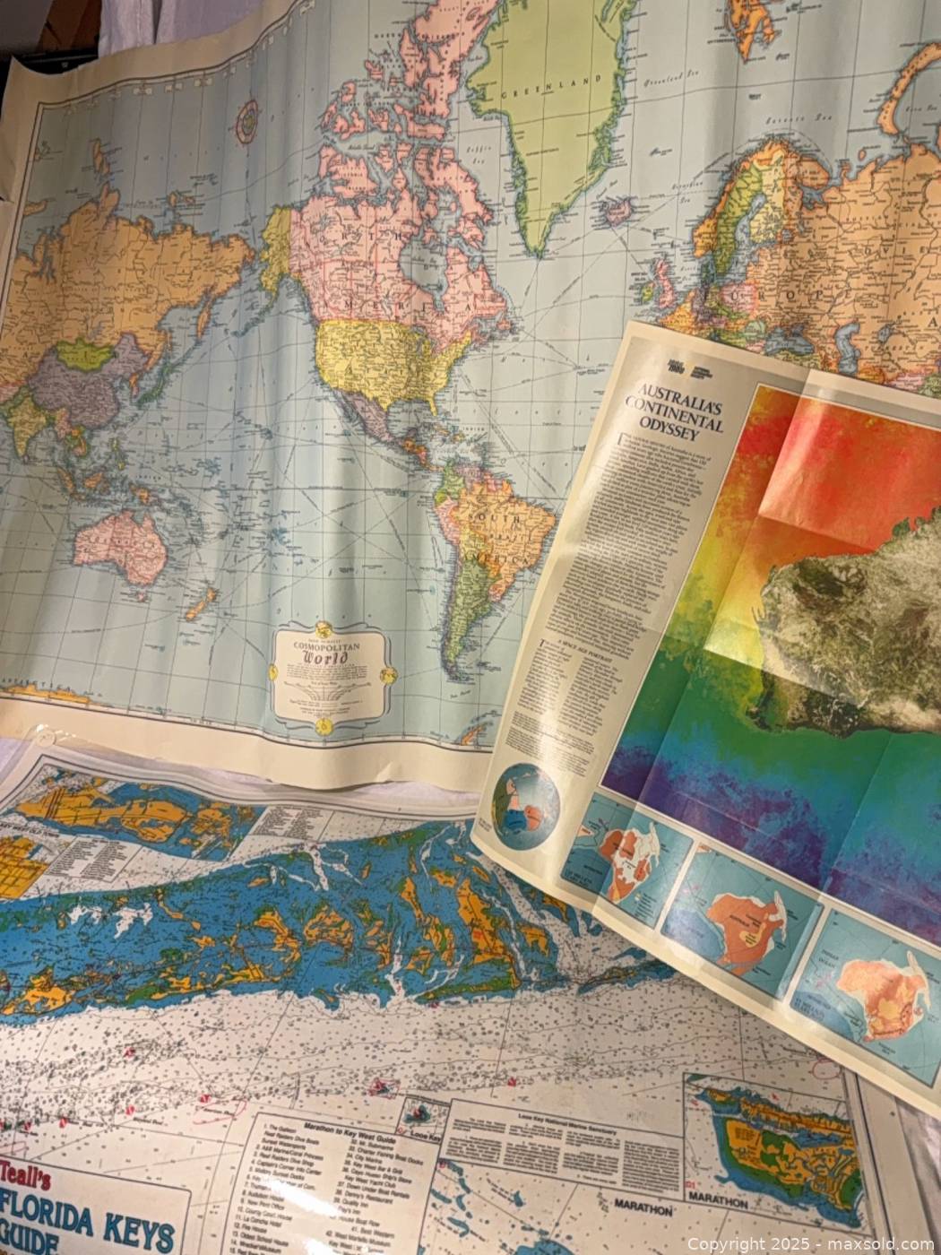 Rolled Maps And Posters Assortment | Maxsold