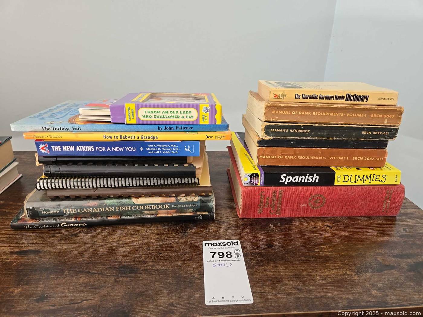 Mixed Books, Cookbooks, Manuals & Stacking Cards | Maxsold