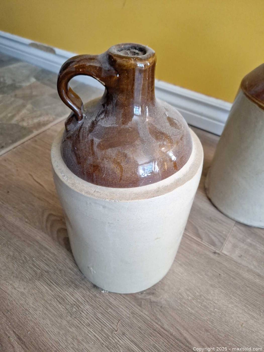 Stoneware Shoulder Jugs, Navy Rum & Plain | Maxsold