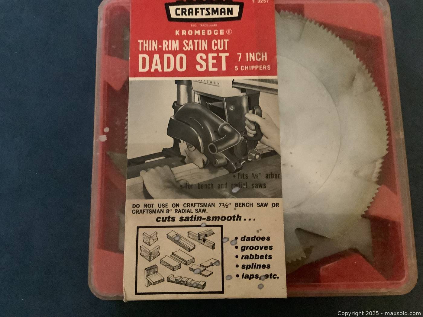 Craftsman 7-inch Kromedge dado blade set | Maxsold