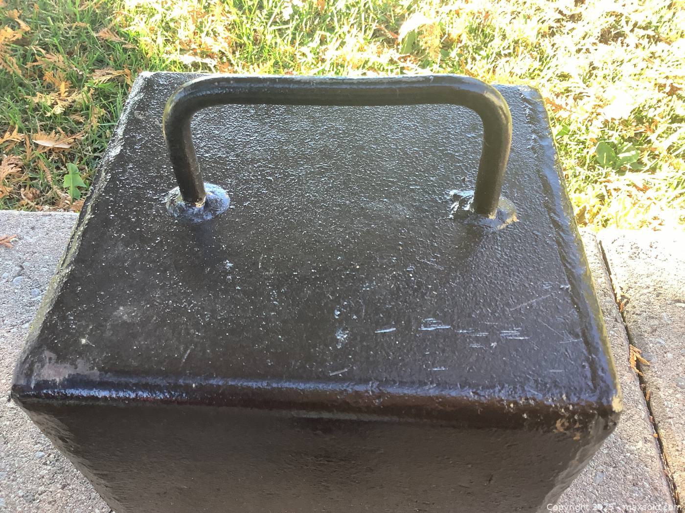 55 lb black metal cube anchor weight | Maxsold