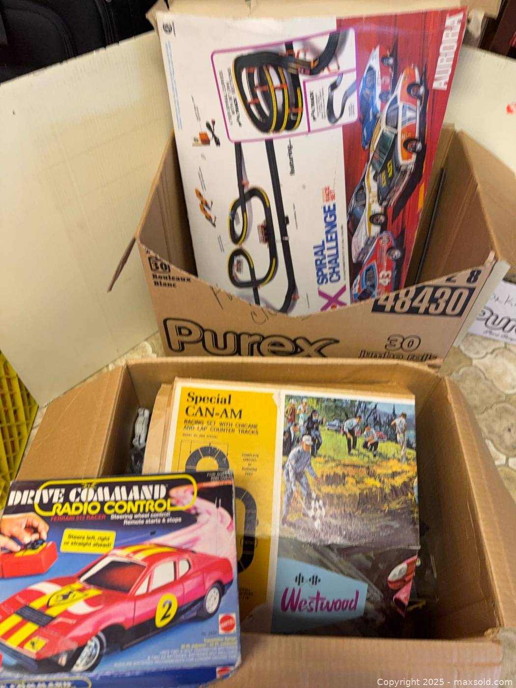 Vintage slot car track sets and RC car | Maxsold
