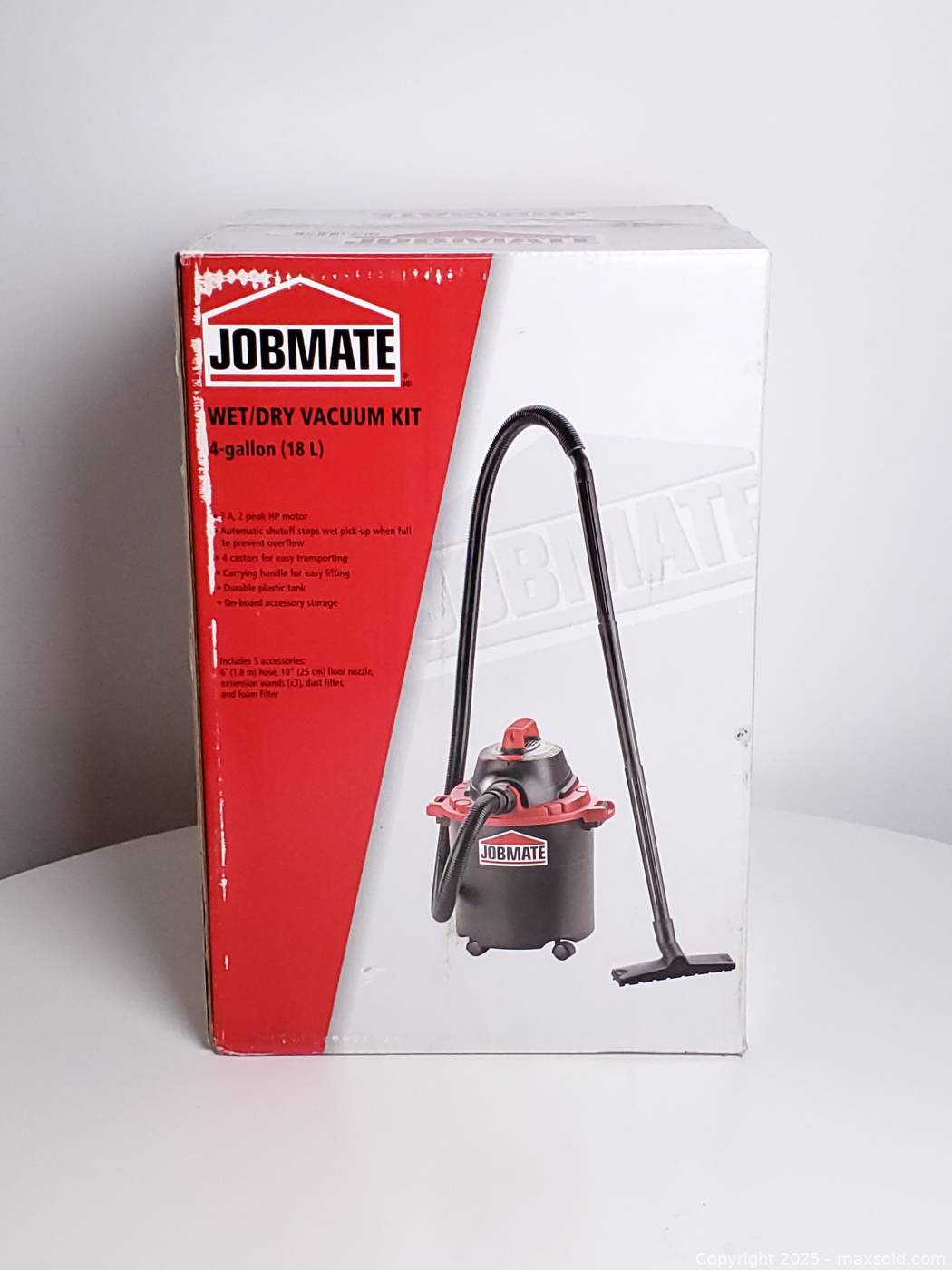 Jobmate 4-gallon Wet/Dry Vacuum, new | Maxsold
