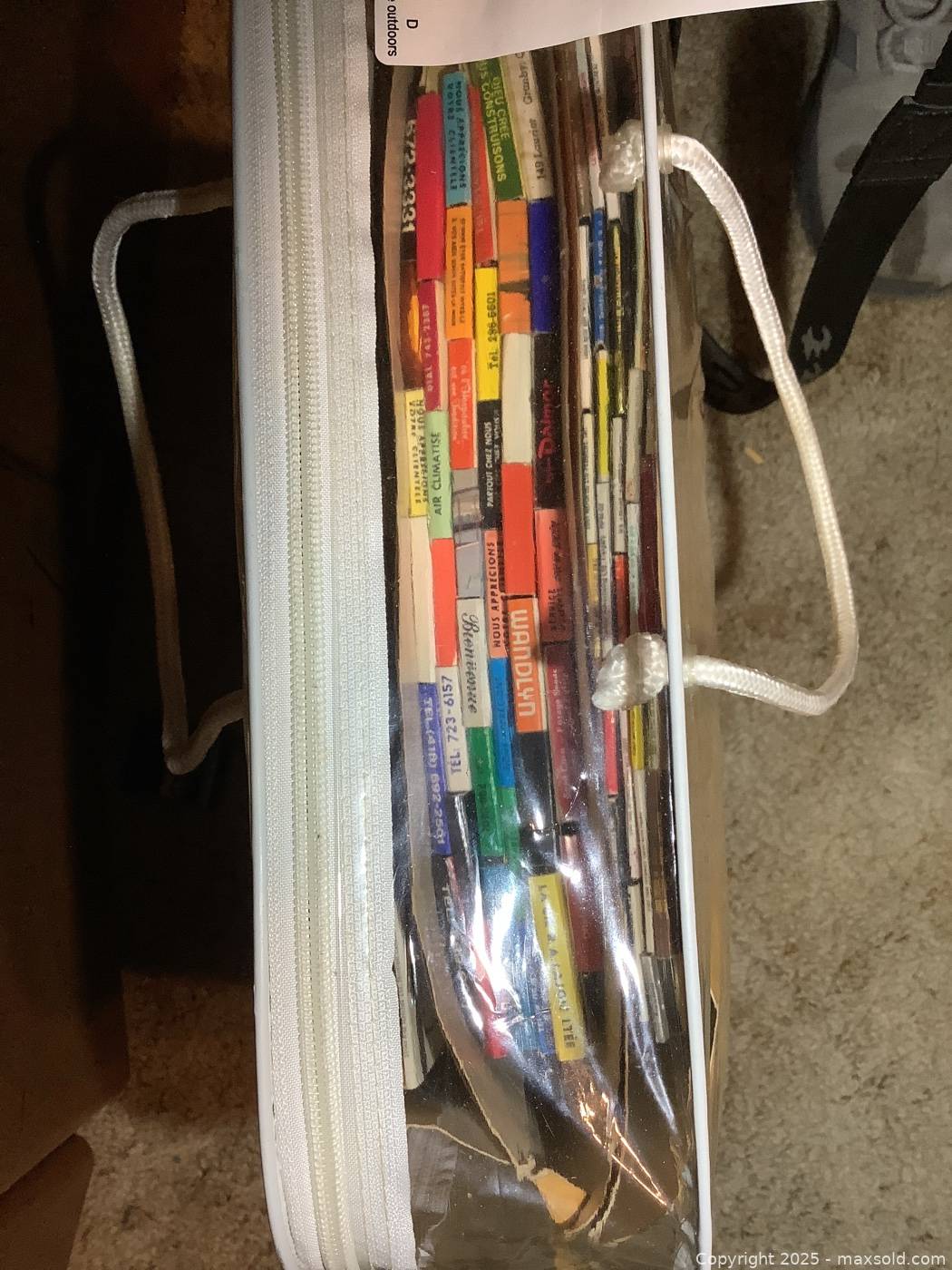 Matchbook covers in sleeves, bin, clear bag, book | Maxsold