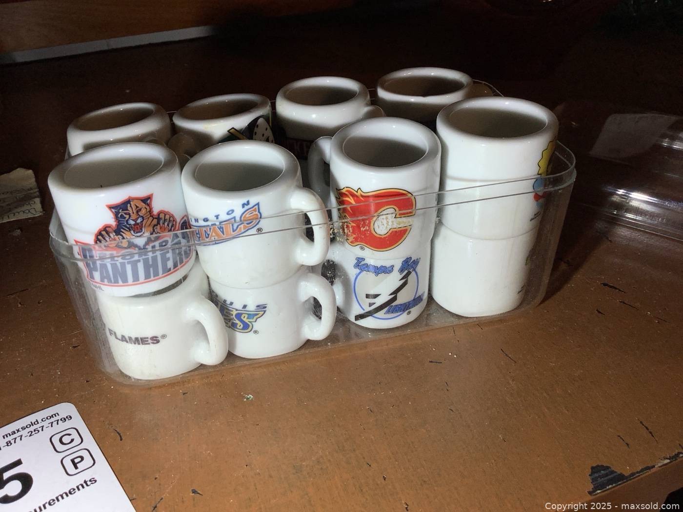 Mini NHL And Simpsons Ceramic Mini Mugs | Maxsold