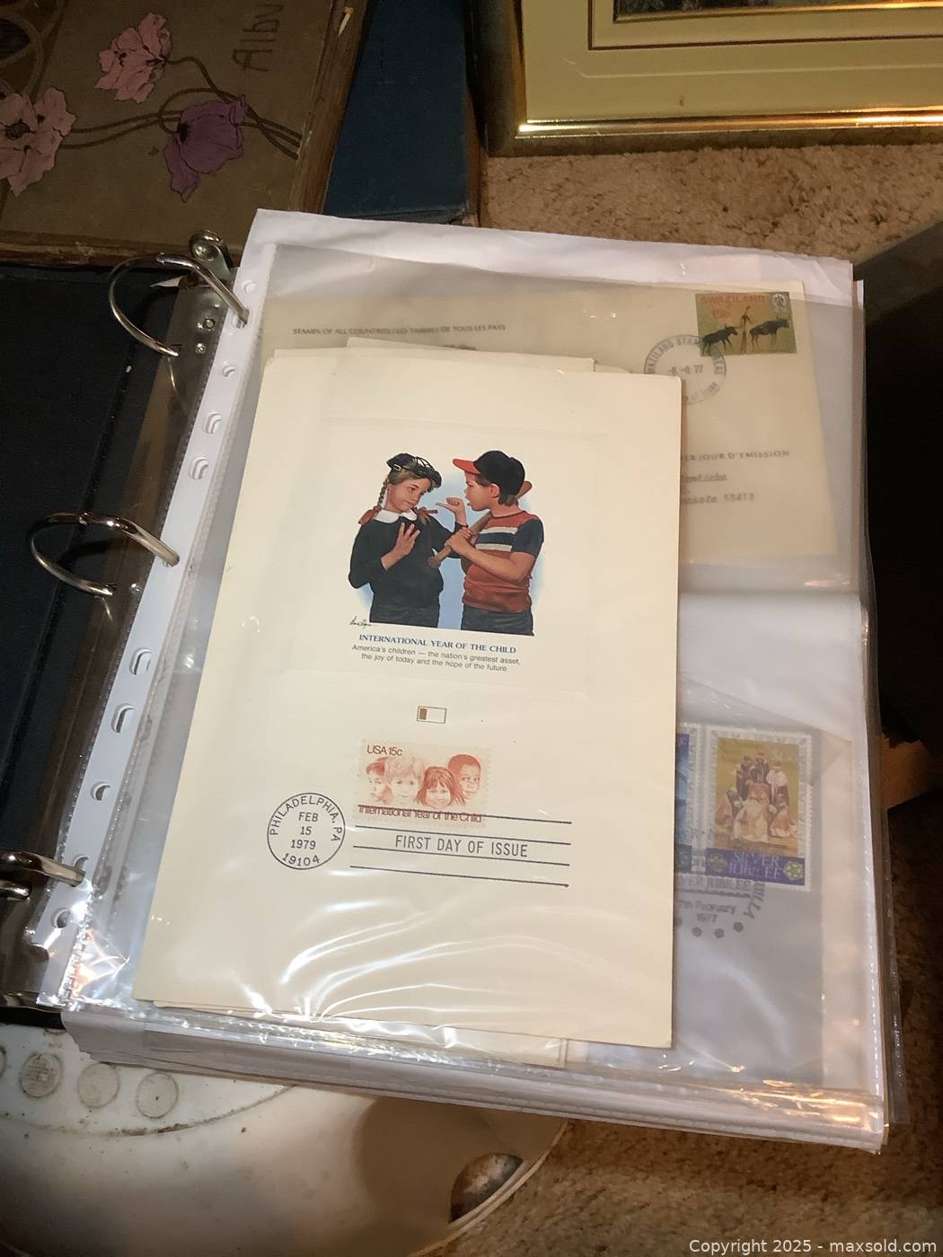 First Day Cover Binder & Empty Stamp Album | Maxsold