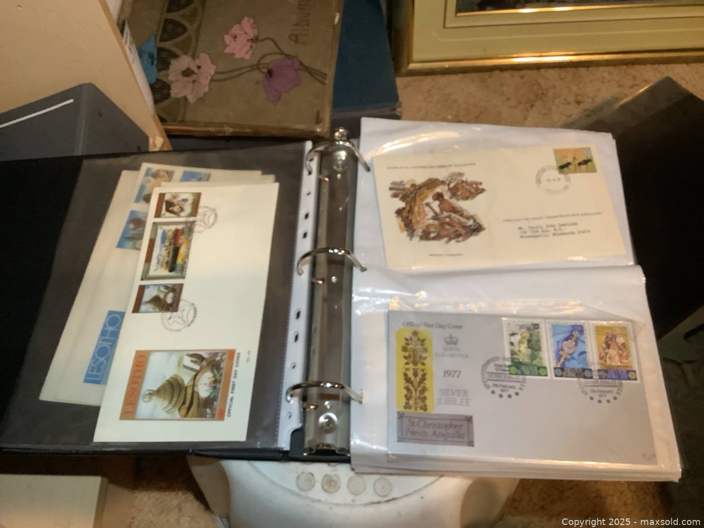 First Day Cover Binder & Empty Stamp Album | Maxsold