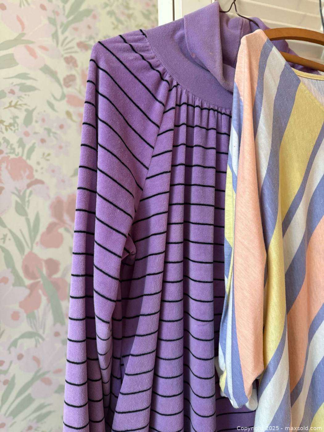 Vintage Clovis Ruffin Kaftan And Terrycloth Maxi Dress | Maxsold