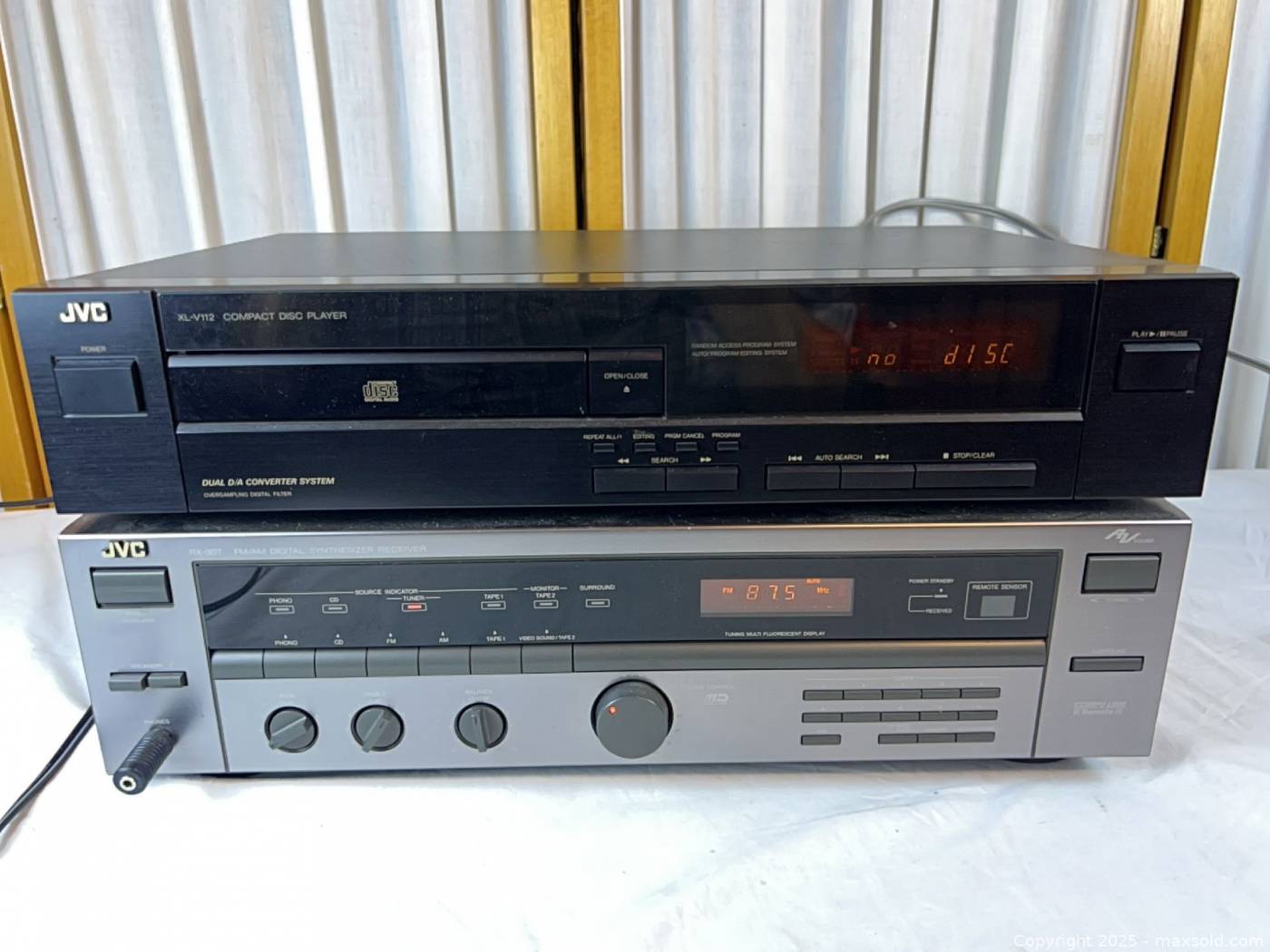 JVC XL-V112 CD Player & RX-307 Receiver | Maxsold