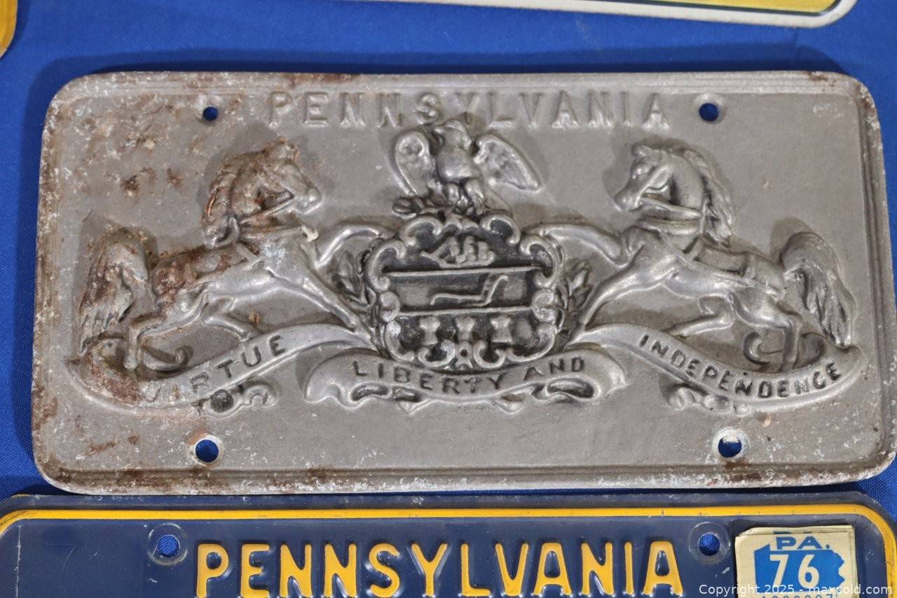 20 vintage Pennsylvania & New Jersey license plates 1958-80s | Maxsold