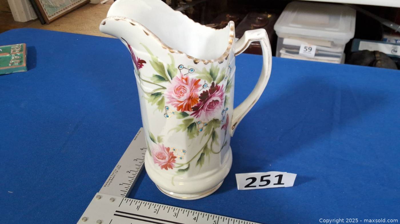 James Kent Old Foley Harmony Rose porcelain pitcher | Maxsold