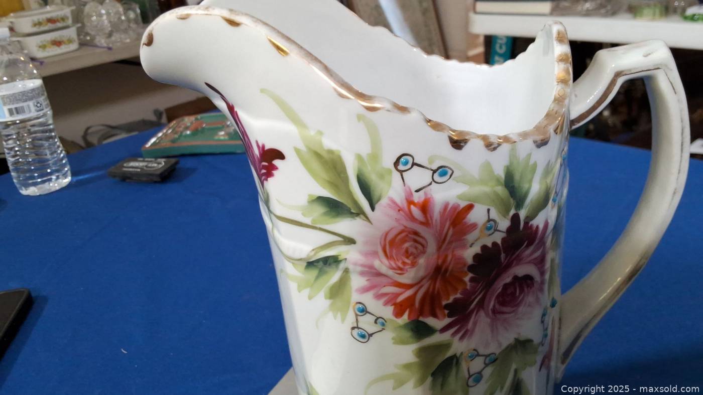 James Kent Old Foley Harmony Rose porcelain pitcher | Maxsold