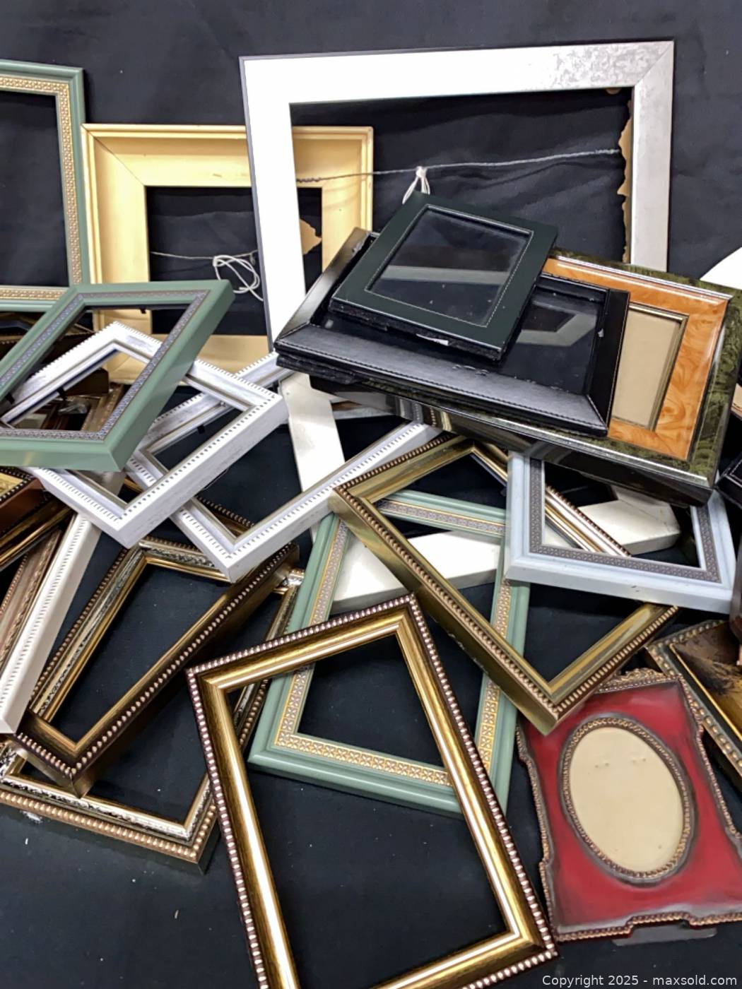 Assorted picture frames in box | Maxsold