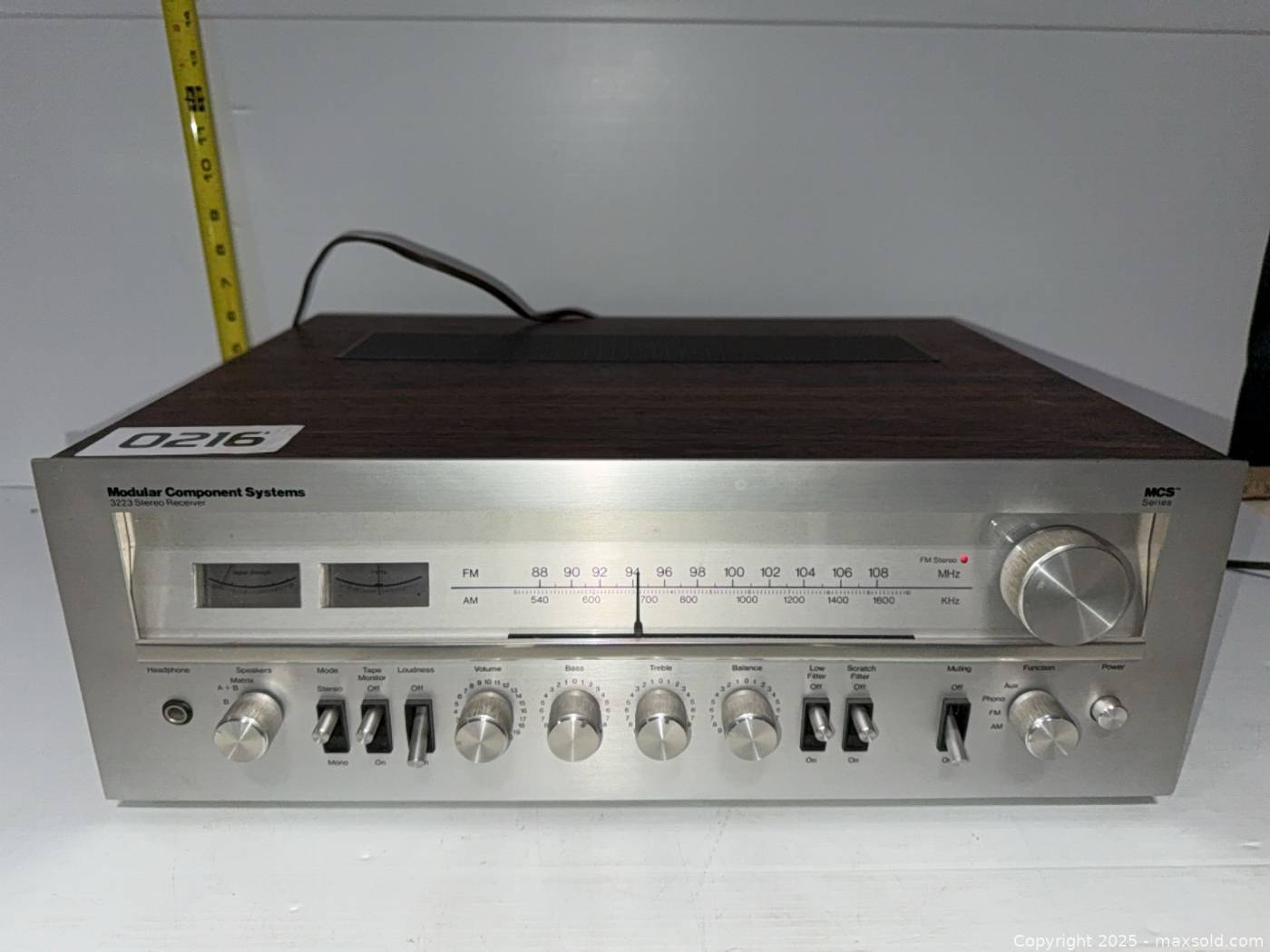 MCS Modular Component Systems 3223 stereo receiver | Maxsold