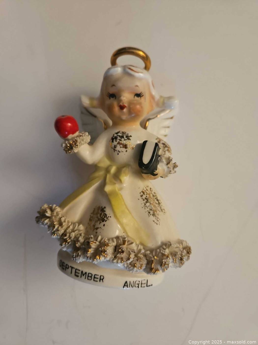 Lefton birth month angel figurines – March, April, September | Maxsold