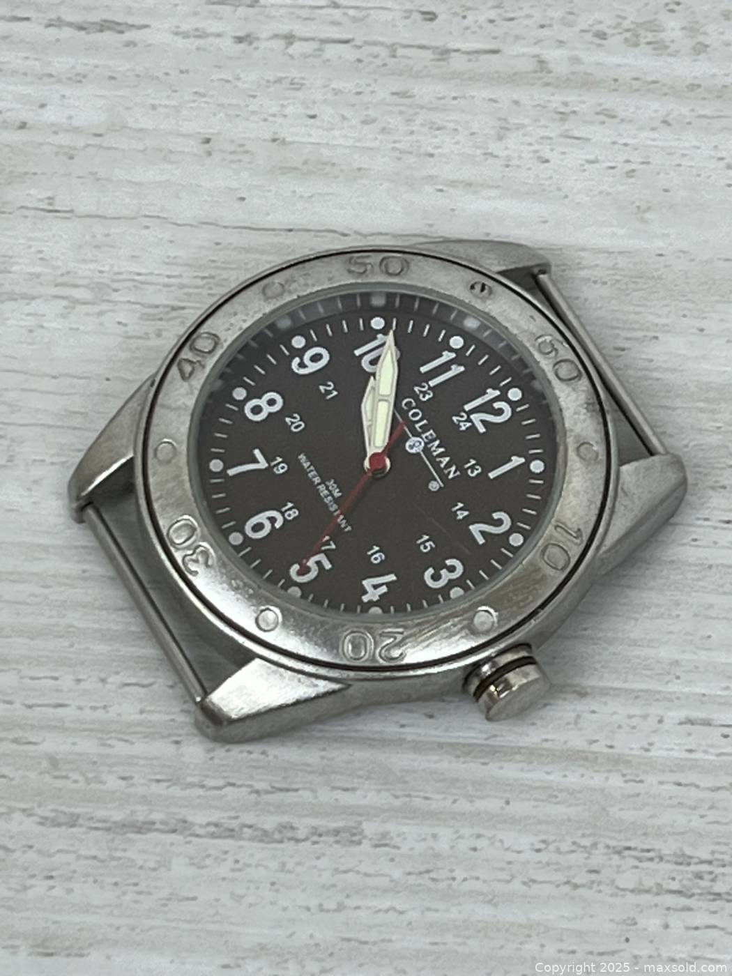 Coleman men's analog stainless steel watch face | Maxsold