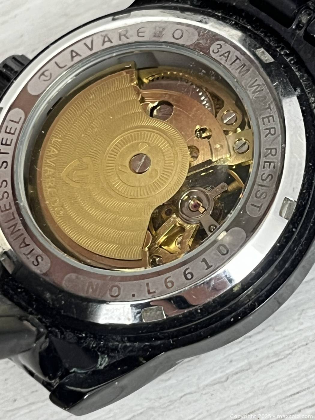 Lavaredo automatic skeleton stainless steel watch | Maxsold