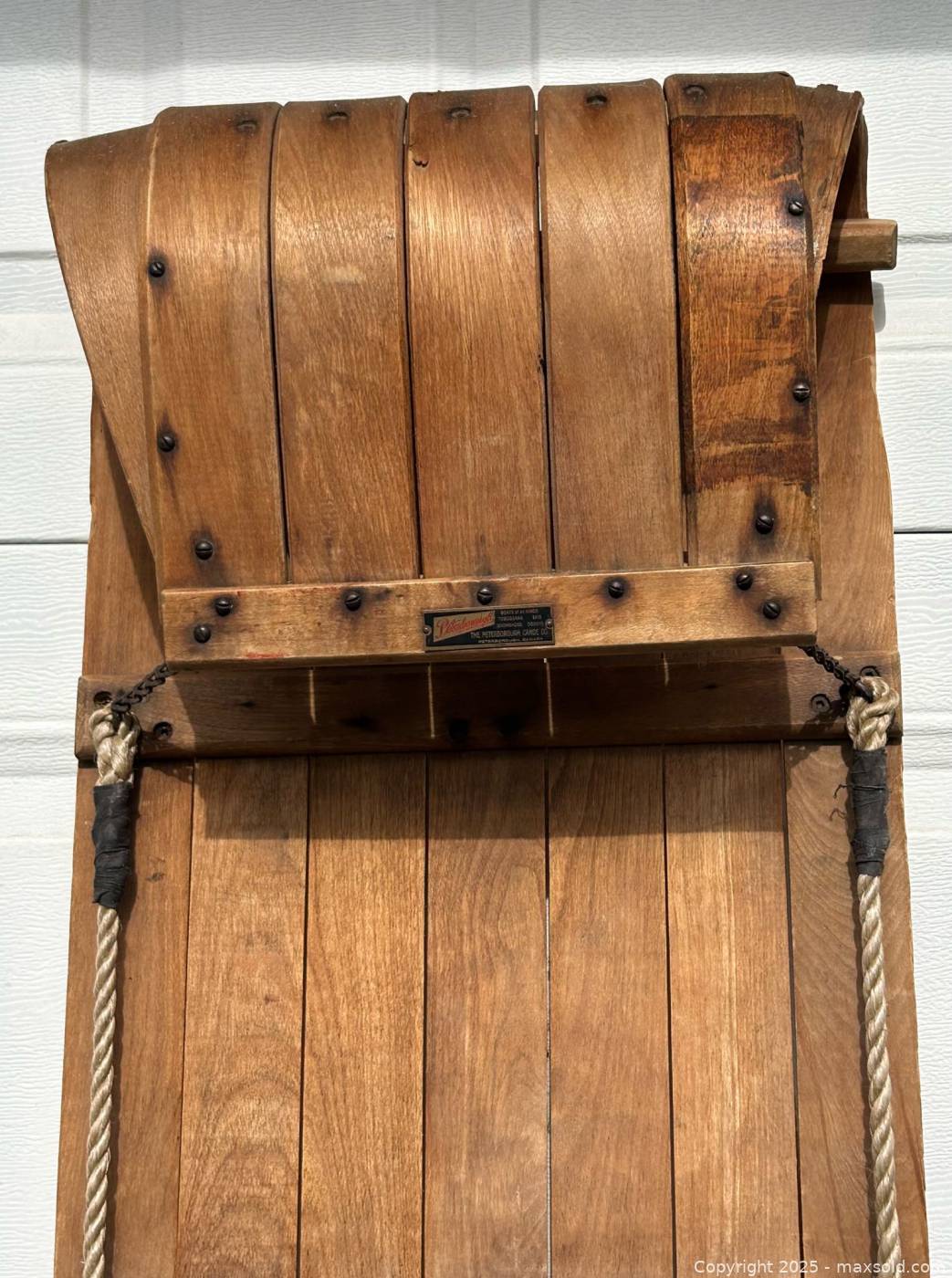 Peterborough Canoe Co. 6ft Wooden Toboggan | Maxsold