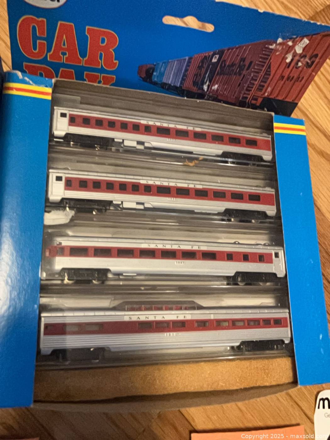 Mixed model train lot with power pack, rolling stock, track, locomotive ...