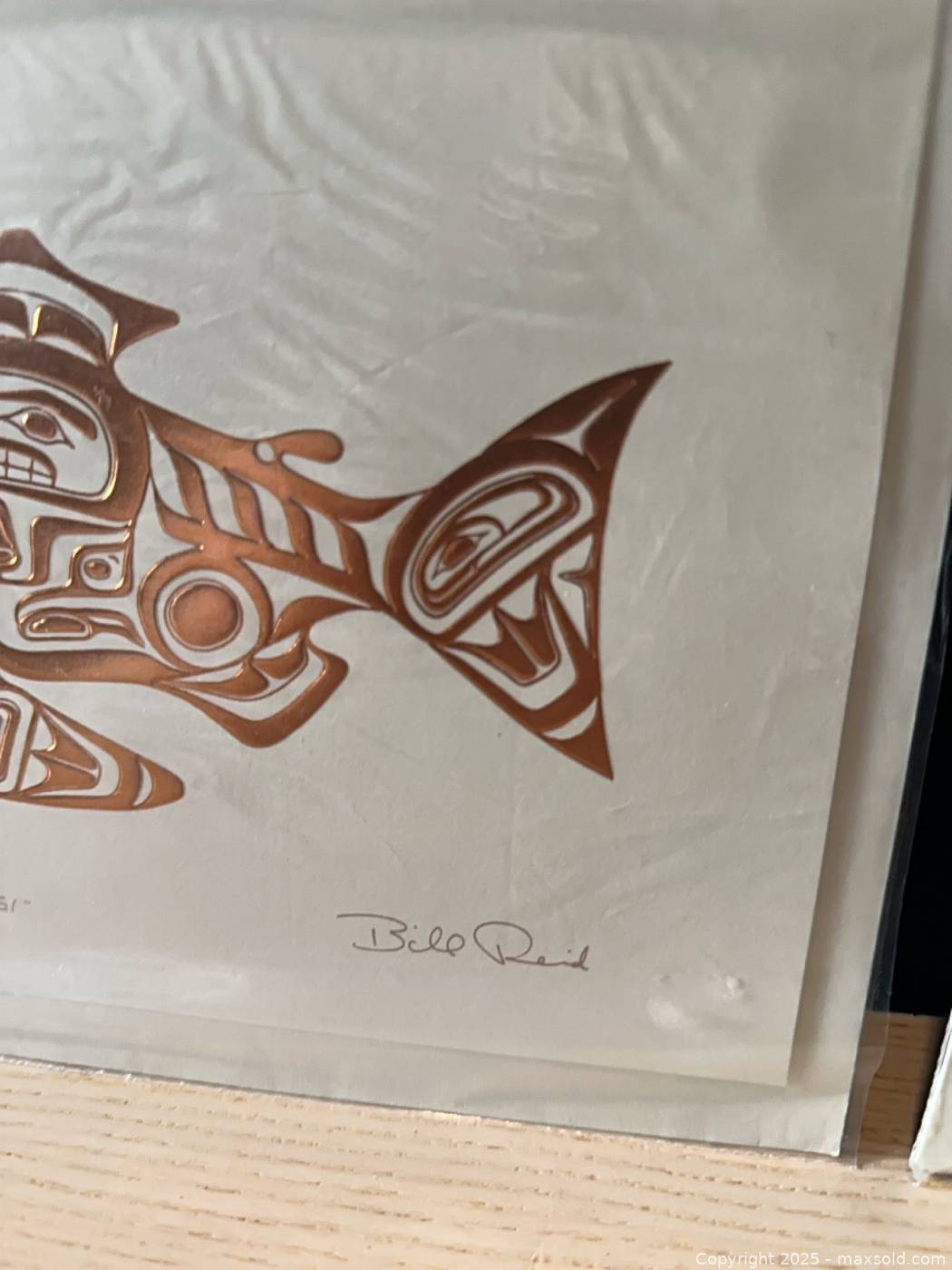 Bill Reid formline art prints, fish and bird | Maxsold