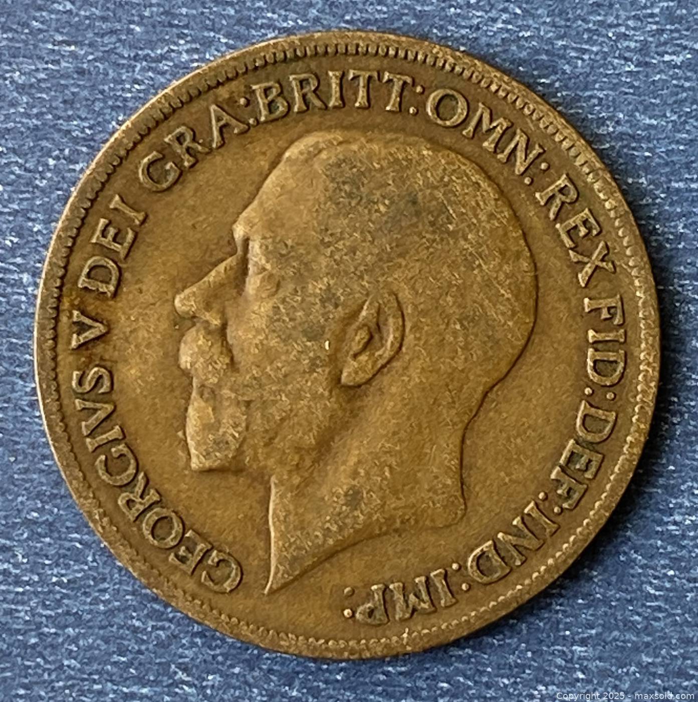 1920 George V One Penny Coin Great Britain | Maxsold