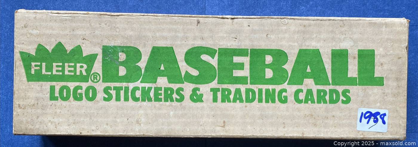 1988 Fleer Baseball Logo Stickers & Trading Cards Partial Set | Maxsold