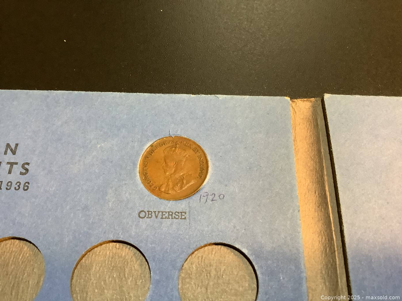 Canadian small cent coin collection in folder | Maxsold