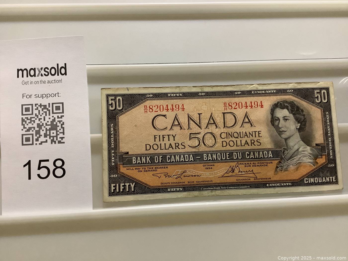 1954 Bank of Canada fifty-dollar note | Maxsold