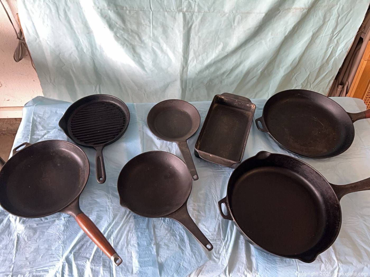 Vintage COPCO cast-iron pans, 7-piece lot | Maxsold