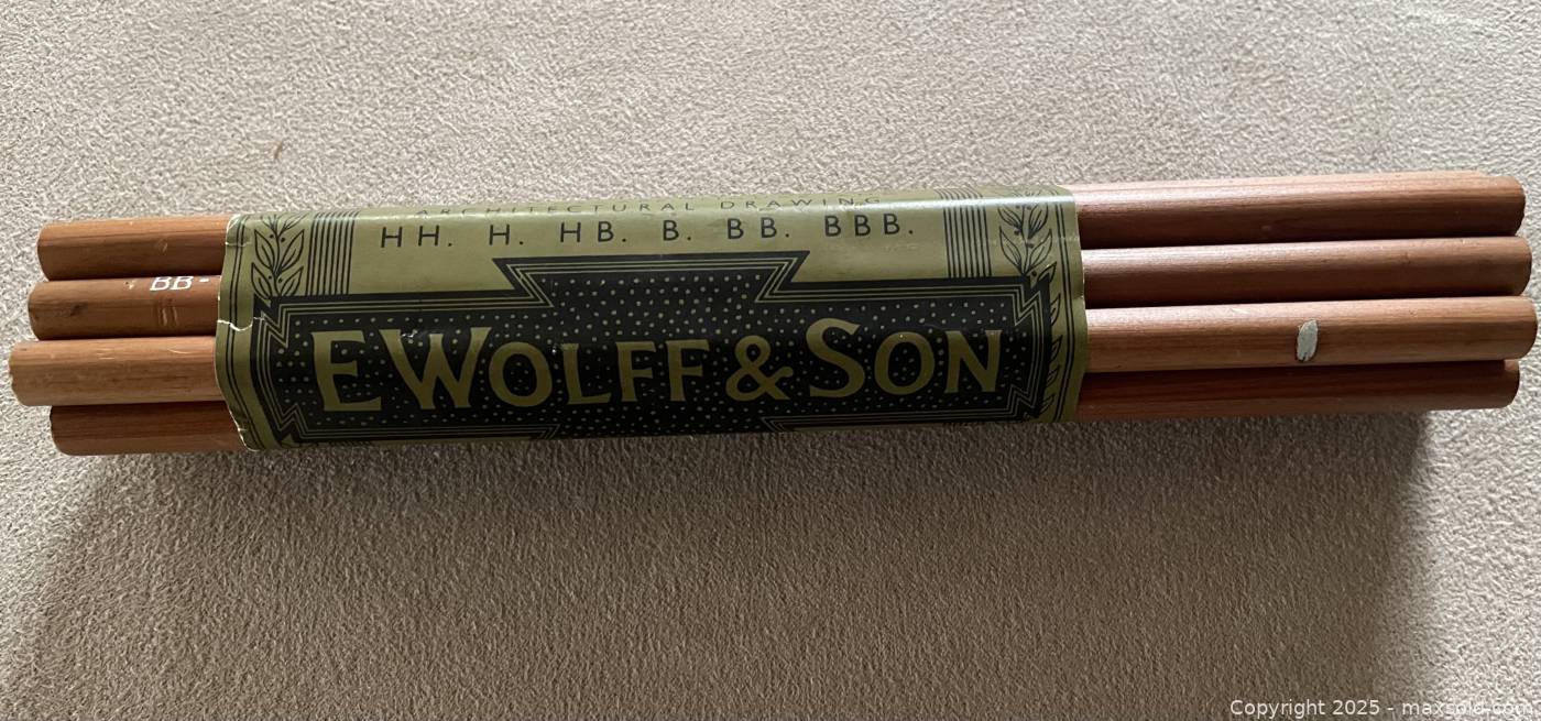 12 pack E. Wolff & Son carbon drawing pencils | Maxsold