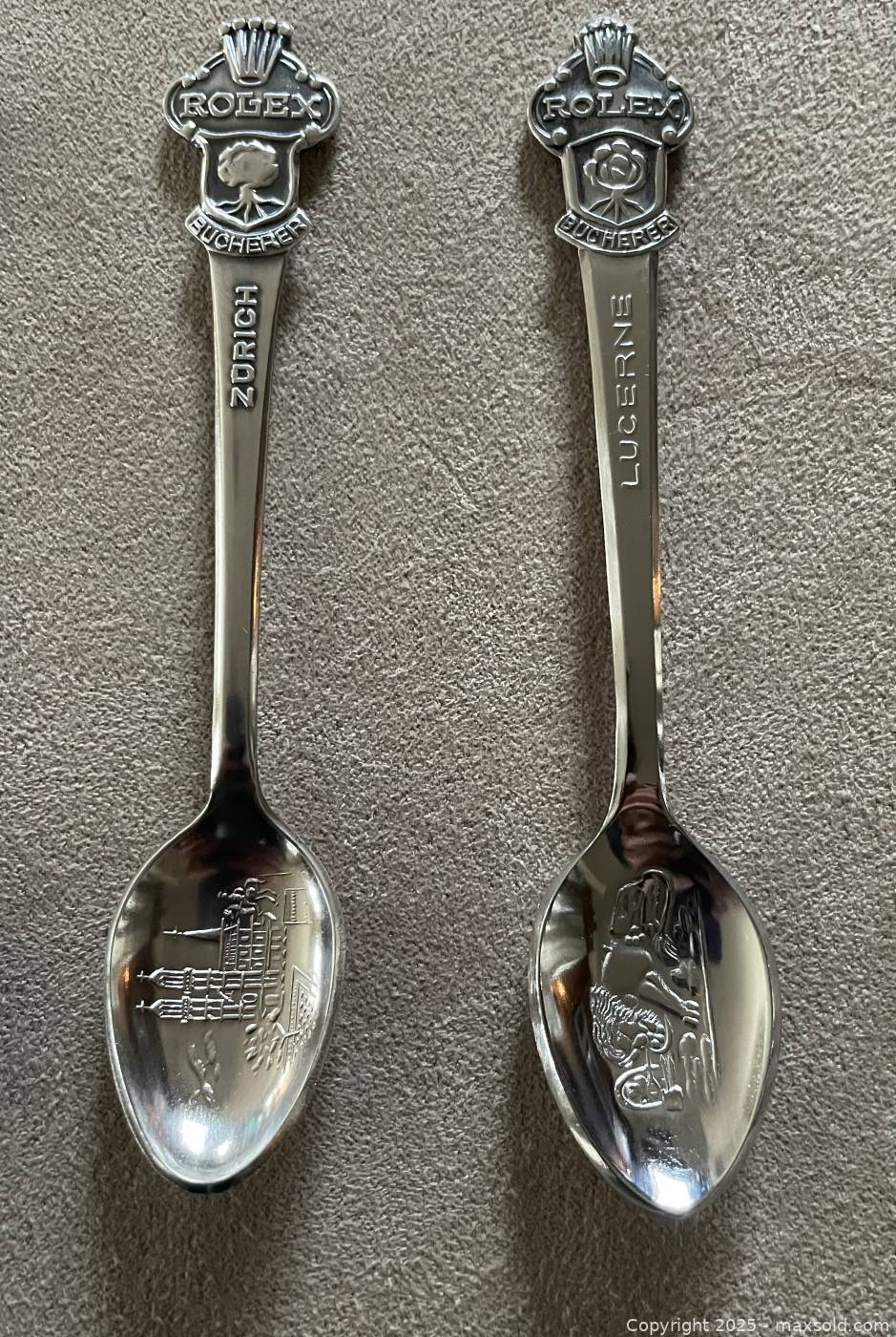 Rolex souvenir spoons 4 pc | Maxsold