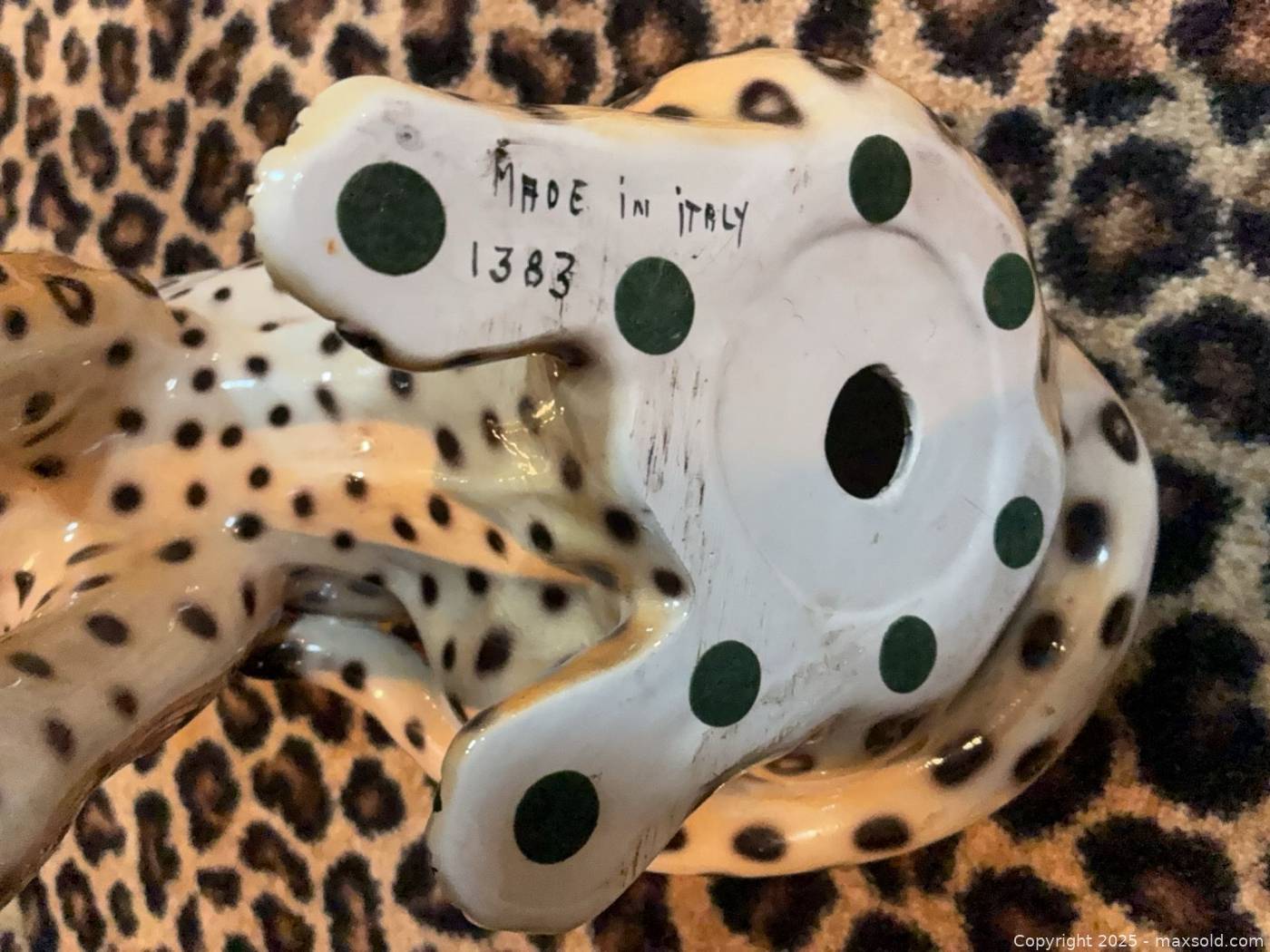 Vintage Italian Ceramic Leopard Figurine | Maxsold