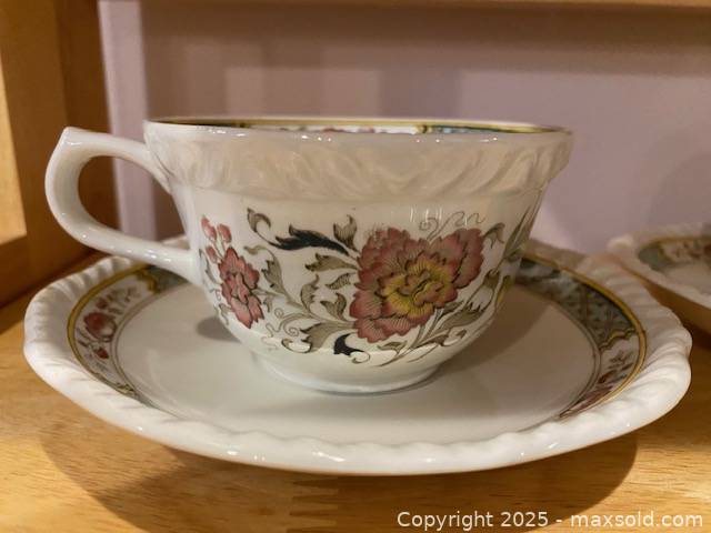 Adams England tea cups with saucers, pair | Maxsold