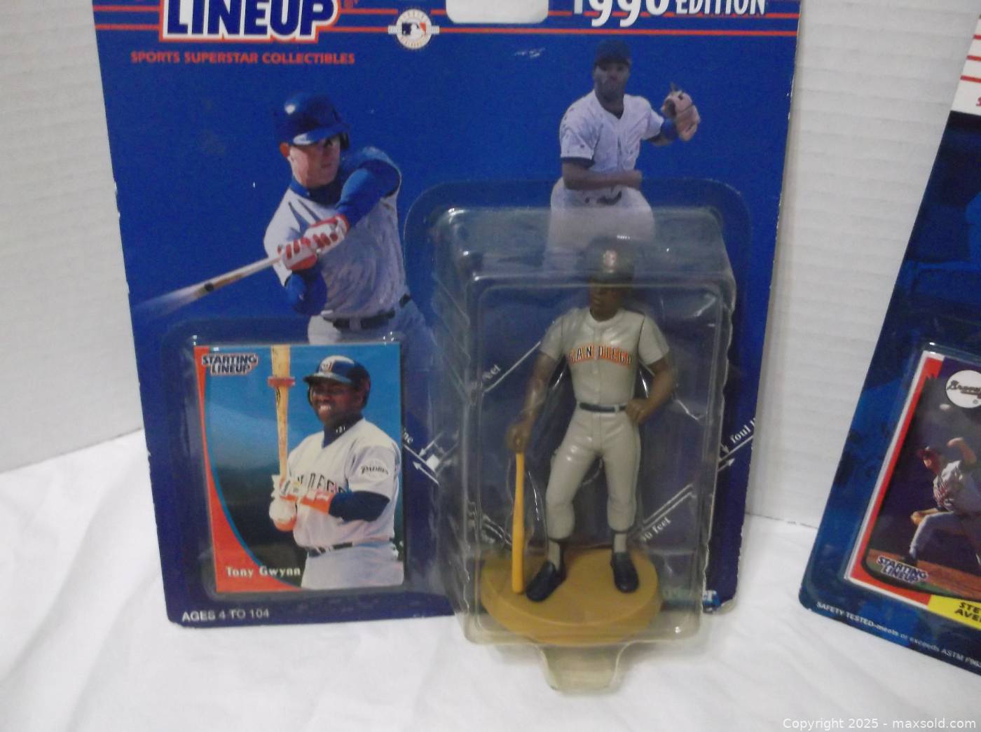 Starting Lineup MLB figures Steve Avery, Tony Gwynn, Mo Vaughn, Honus ...