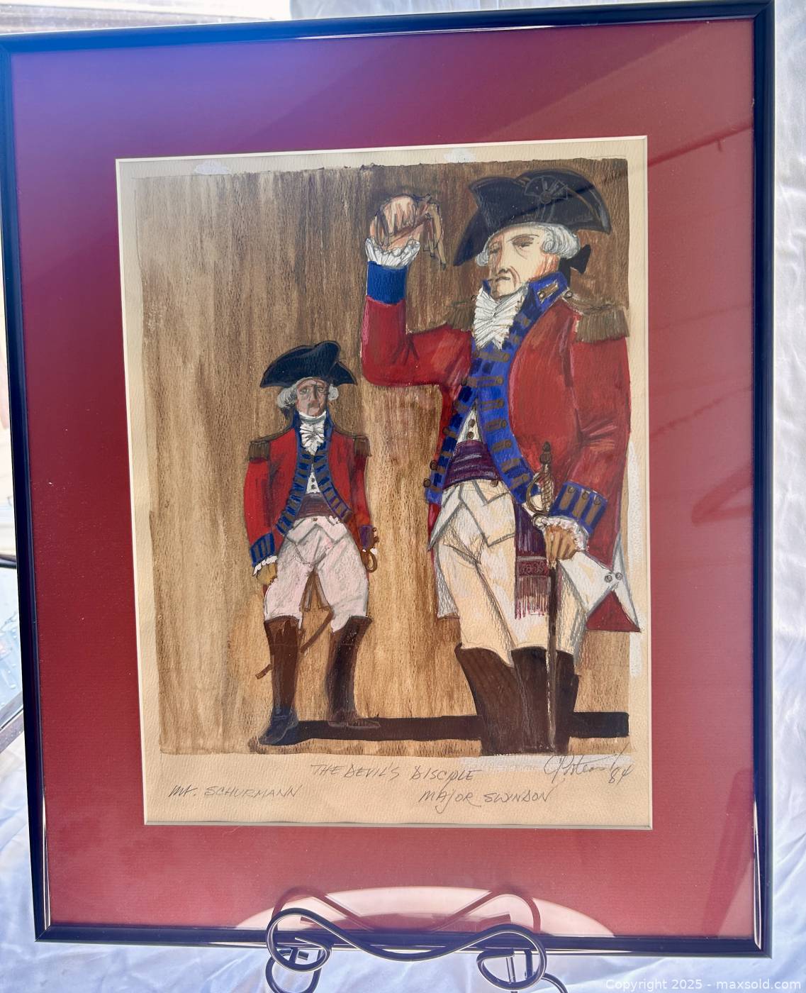 Framed Cameron Porteous costume design, 1984 | Maxsold