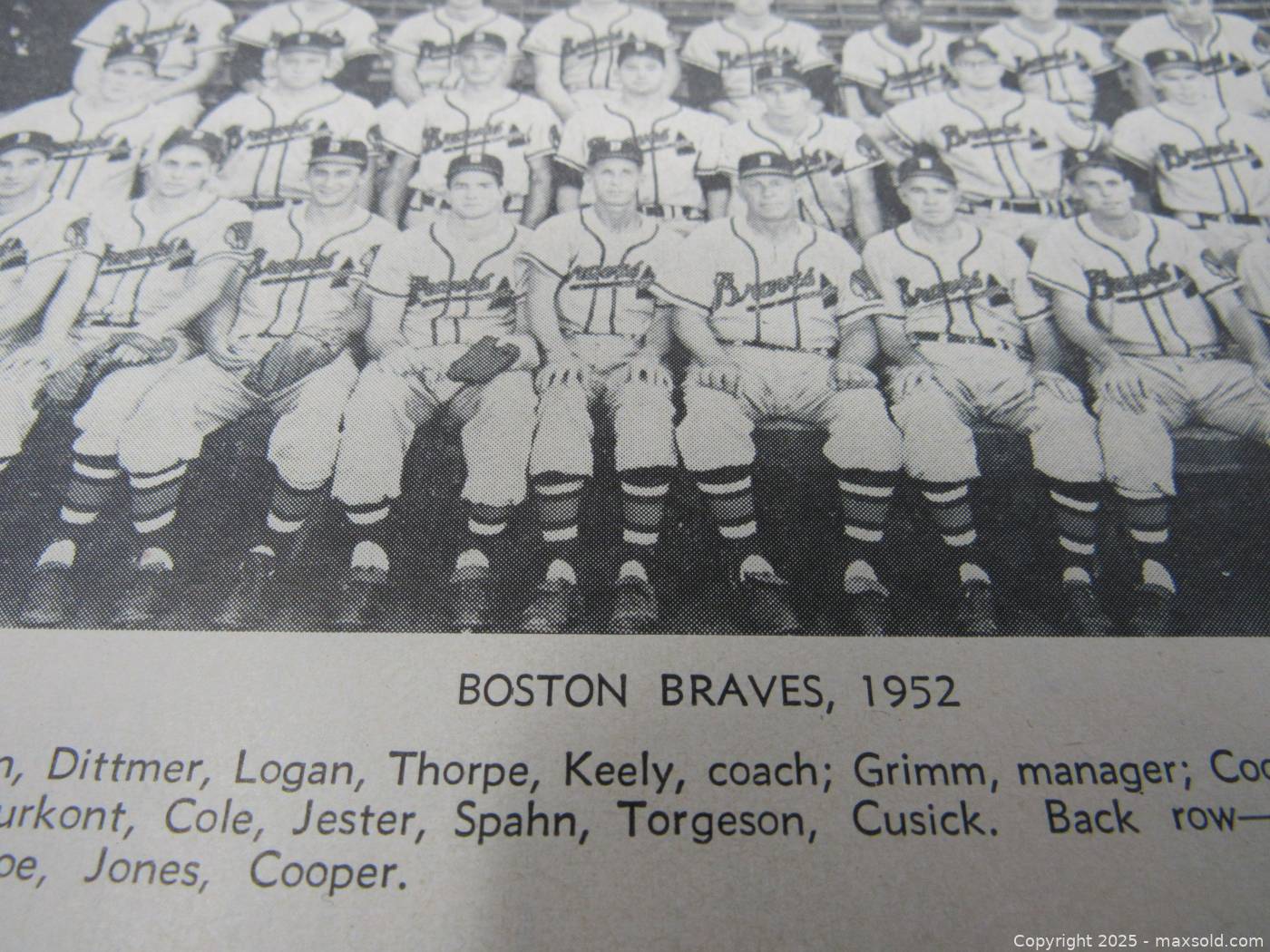 1950s MLB baseball newspaper clippings | Maxsold