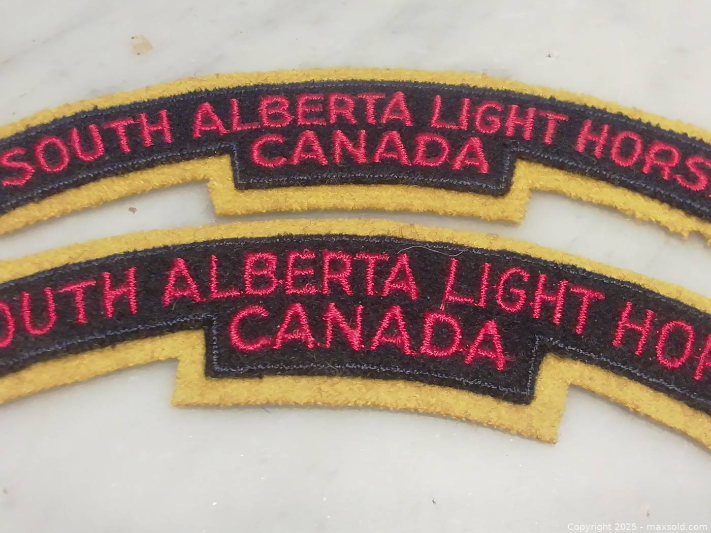 Canadian Army embroidered shoulder title patches | Maxsold