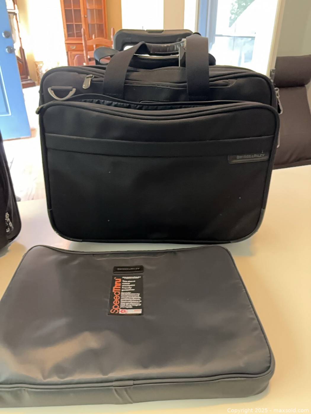 Rolling laptop bags, leather padfolio, eBags cube | Maxsold