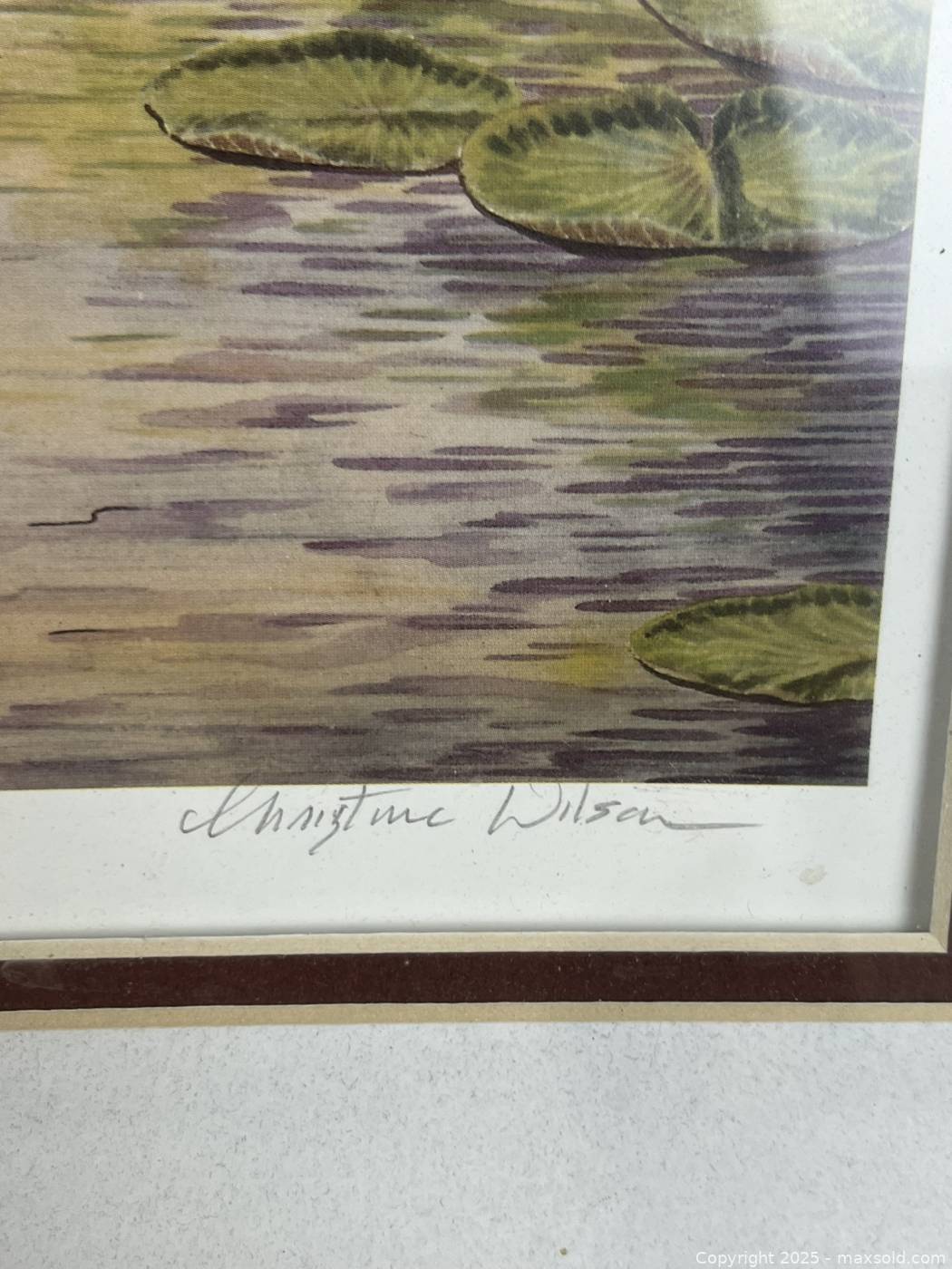 Framed limited edition loon print 2182/2950 | Maxsold