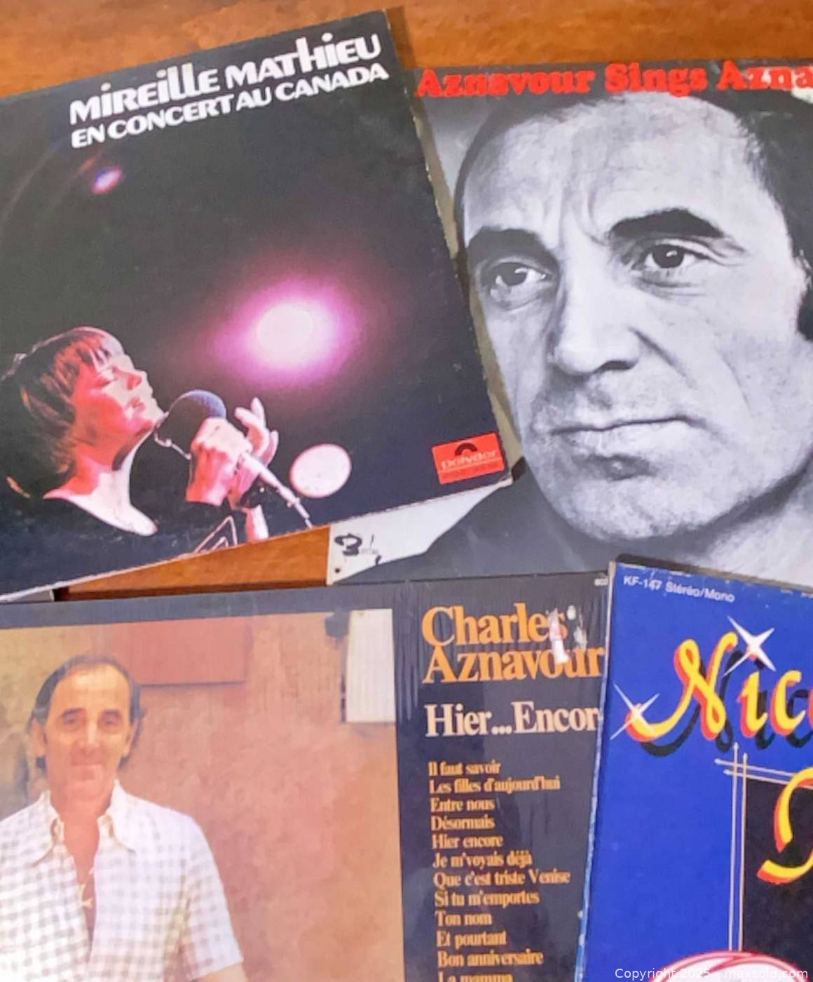 French chanson vinyl records collection | Maxsold