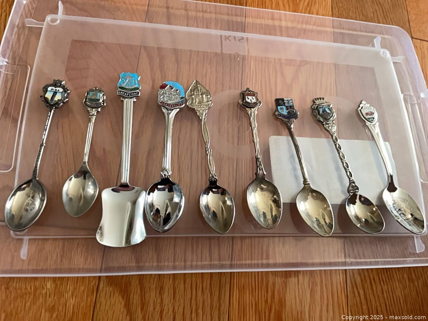 Souvenir Collector Spoons And Bin | Maxsold