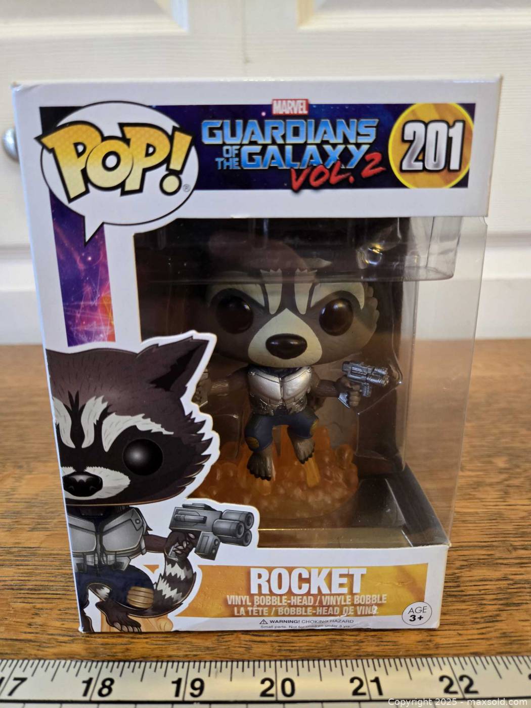 Funko Pop Rocket Guardians Galaxy #201 | Maxsold