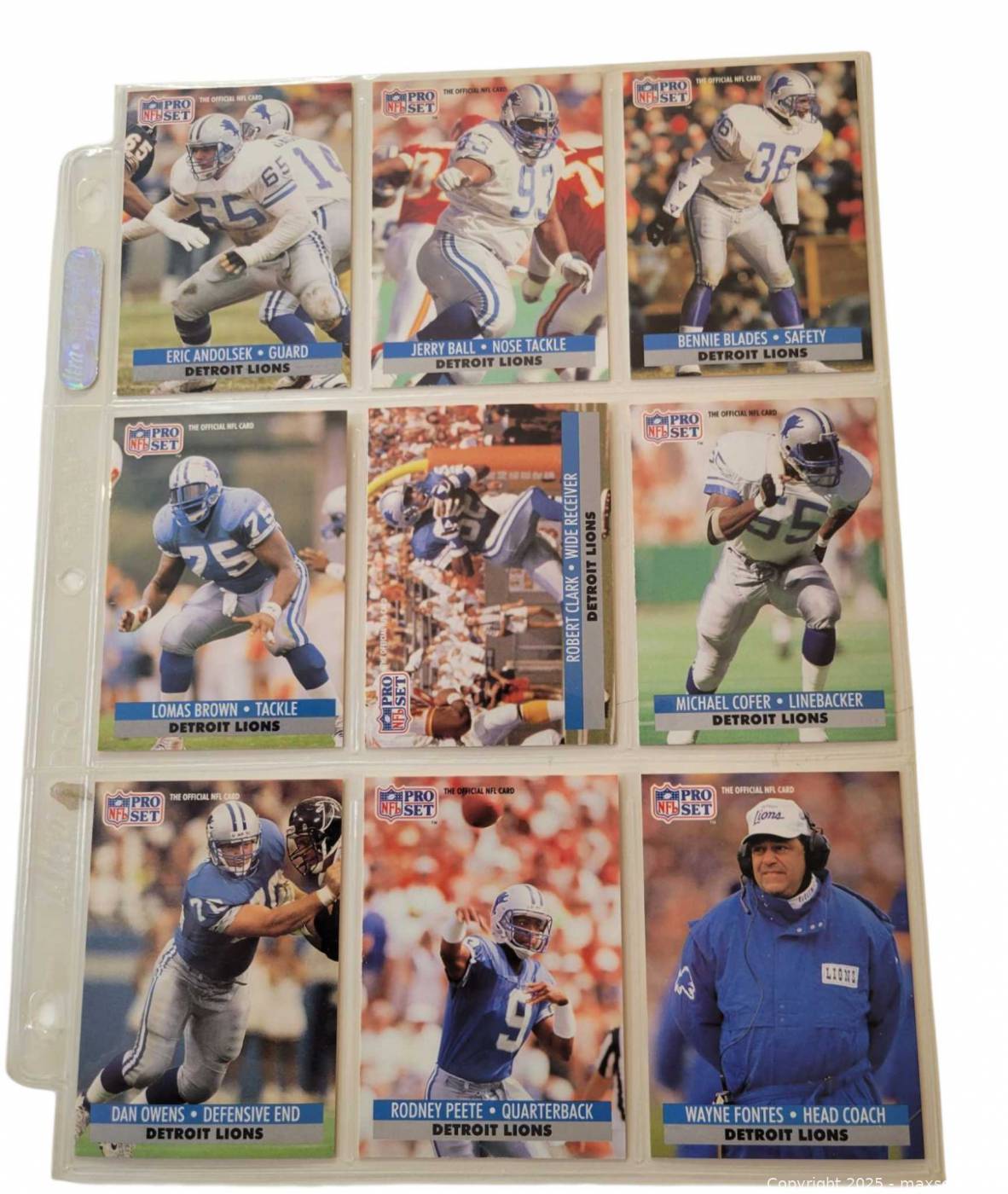 1990 Pro Set NFL Buffalo Bills Dallas Cowboys Detroit Lions Football ...